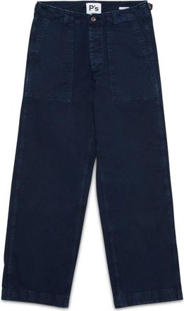 President's Homme, Pantalons, Bleu, Taille: W34 Pantalon Fatigue en Coton Slub