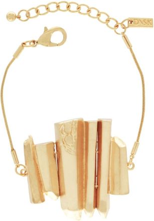 Dansk Copenhagen Bracelet Manchette Cube - Femme - Accessoires - Jaune - Taille: ONE Size