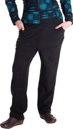 vishes Alternative Bekleidung - Warme Damen Hose Winterhose Haremshose ECO Fleecehose Thermohose schwarz 44-46