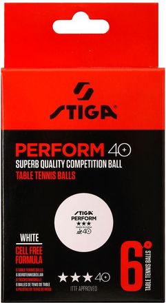 STIGA Sports Tischtennisb&auml;lle Perform 6-Pack ABS, 3-Star Wei&szlig;