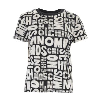 Moschino Rundhals-T-Shirt - - Tops - Damen - Mehrfarbig - M