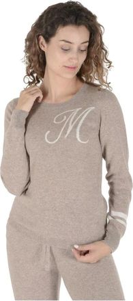 Dee Ocleppo Femme, Pulls, Brun, Taille: 40 FR Pull ras du cou en cachemire Crown of Edinburgh