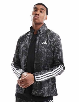 adidas adidas Running - Own the Run - Veste imprim&eacute;e - Noir