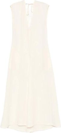 Covert Femme, Robes, Blanc, Taille: 40 FR V-Neck Back-Tie Maxi Dress