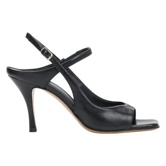 Guglielmo Rotta Damen Schwarze Italienische Ledersandalen mit stabilem Stilettoabsatz Guglielmo Rotta Er00119714 - - Shoes - Damen - Schwarzk - 37 EU