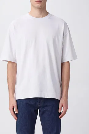 Dries Van Noten Relaxed Fit Baumwoll-T-Shirt von mit Rundhalsausschnitt und &uuml;berschnittenen Schultern