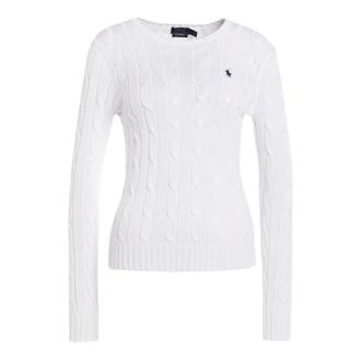 Polo Ralph Lauren Pull classique en tricot torsad&eacute; - Femme - Pulls - Blanc - Taille: 42 FR
