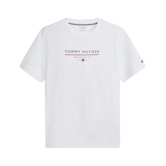 Tommy Hilfiger Logo T-Shirt - - Tops - Herren - Wei&szlig; - L