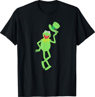Disney Muppets Kermit the Frog with Top Hat St Patricks Day T-Shirt