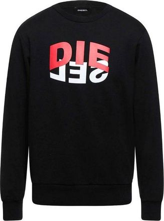 Diesel Sweatshirt Regular Fit Supersoft Pullover - S-GIRK-N80 Schwarz