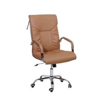 Generic Ergonomischer B&uuml;rostuhl, extra breiter Sitz aus Leder, ergonomischer Computer-Schreibtischstuhl, kann 100 kg tragen, geeignet for das Heimb&uuml;ro(Color4)