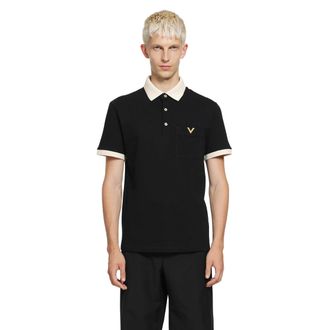 Valentino Polo Shirt With Vgold Logo