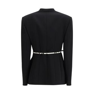 Max Mara Womens Black Triacetate Coat Clothing