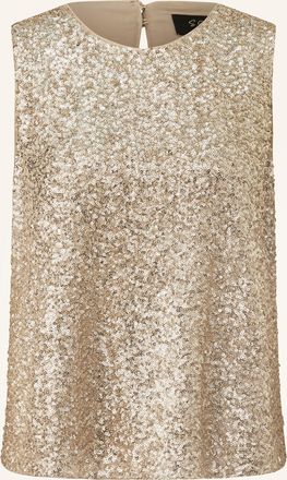 s.Oliver Black Label S.Oliver Black Label Blusenshirt Mit Pailletten beige
