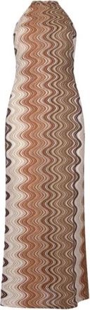 MC2 Saint Barth Femme, Robes, Brun, Taille: 38 FR Tony Sea Wave Long Dress