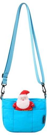 Generic Sac &agrave; bandouli&egrave;re matelass&eacute; en nylon avec sangle r&eacute;glable - &Eacute;l&eacute;gant sac &agrave; bandouli&egrave;re rembourr&eacute; - Couleur unie - Broderie - Sac &agrave; main de transport, b