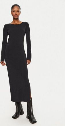 A|X Armani Exchange Strickkleid XW000049 AF10352 UC001 Schwarz Slim Fit