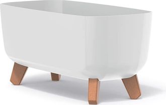 Prosperplast Gracia Case Rechteckiger Blumentopf - 19,5 x 39 x 18,7 cm -für Innen und Außen - Pflanztopf - Wetterfester Garten-Pflanztopf mit Abnehmba