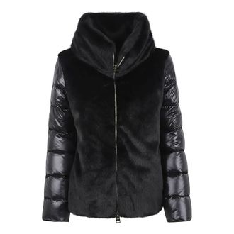 Herno Nylon Short Down Jacket - - Jackets - Damen - Schwarzk - L