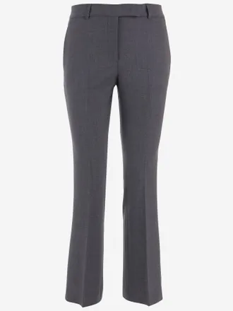 Ql2 Quelledue Pantalon en laine m&eacute;lang&eacute;e extensible Ql2 Donna