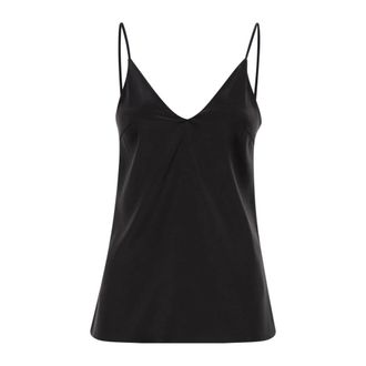 Brunello Cucinelli Stretch Silk Satin Camisole - - Tops - Damen - Schwarzk - XS