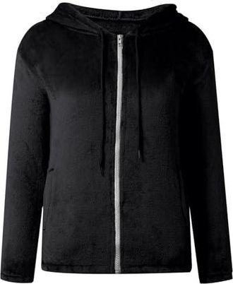 Generic 2026 Vestes pour femmes, veste polaire duveteuse, manteau surdimensionn&eacute; en flanelle, manteau dhiver chaud &agrave; poils longs, v&ecirc;tements dext&eacute;rieur &agrave; manch