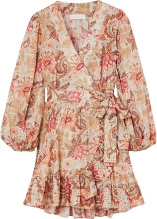 Zimmermann Femme, Robes, Multicolore, Taille: 40 FR Daylight Mini Wrap Frill Dress