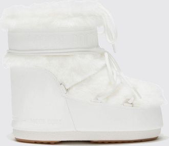 Moon Boot Niedrige Icon Schneestiefel aus Kunstpelz mit Schn&uuml;rung