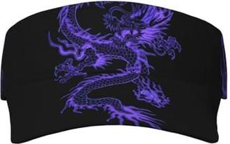 Generic Top Vide Chapeau De Soleil Visi&egrave;re Dragon Casquette &Agrave; Visi&egrave;re Pliable Sun Hat L&eacute;ger Casquette Base-Ball pour Tennis Golf Plage