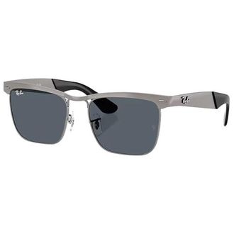 Oakley Ray-Ban Lunettes de soleil Wayfarer Deluxe unisexes (1 pi&egrave;ce), Gunmetal sabl&eacute; sur canon/bleu, 56 mm