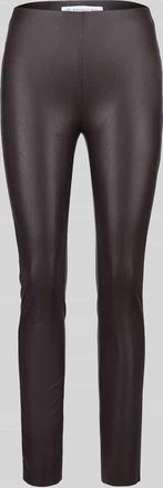 Raffaello Rossi Slim Fit Kunstlederhose aus Viskose-Mix Modell RESA