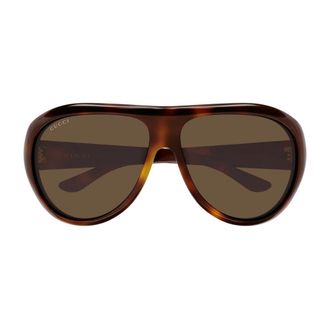 Gucci Pilotenbrille - - Accessories - Damen - Braun - 62 MM