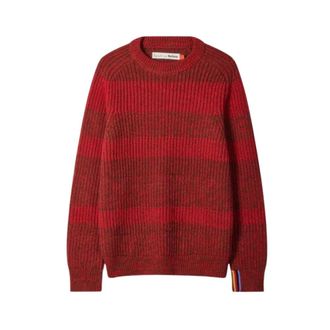 Barbour Homme, Pulls, Rouge, Taille: M Rosette Saddle Crew Neck Sweater