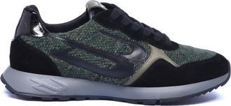 Baldinini Baskets en Daim et Laine - Homme - Chaussures - Vert - Taille: 45 EU