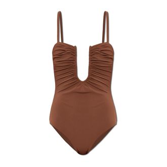 CHRISTOPHER ESBER Arced Ruched One-Piece Swimsuit - - Swimwear - Damen - Braun - 2XS