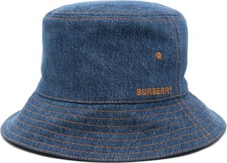 Burberry bob à logo brodé - Bleu