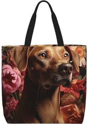 Generic Brown Dog2 Sac &Agrave; Bandouli&egrave;re Imperm&eacute;able Sacs De Courses D&eacute;contract&eacute; Sac Courses Pour Shopping Voyage Travail