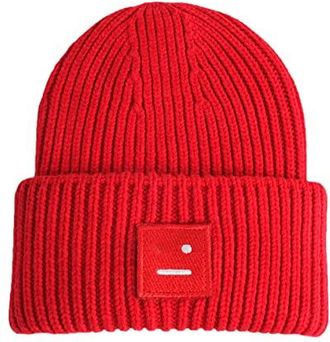 Generic Bonnet Femme Hiver Bonnet Femme Chapeau Femme Hiver Confortable Classique - Broderie Raton Laveur Amusant, Tricot Chaud avec Fourrure, Id&eacute;al Ski, Cade