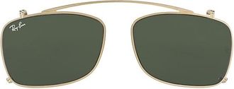 Ray-Ban Rb5228 Clip-on Arista Gold Fassung Gr&uuml;n Glas 53-17