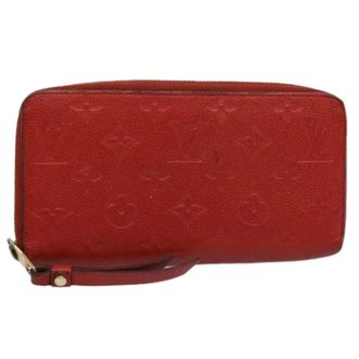 Louis Vuitton Portefeuille en toile doccasion - Femme - Pre-owned - Rouge - Taille: ONE Size