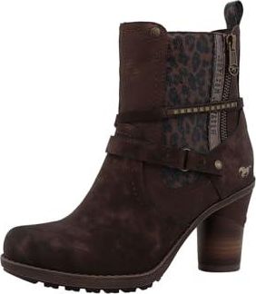 Mustang Jeans Bottines Femme 15M0162008, Pointure:40 EU, La Couleur:Marron
