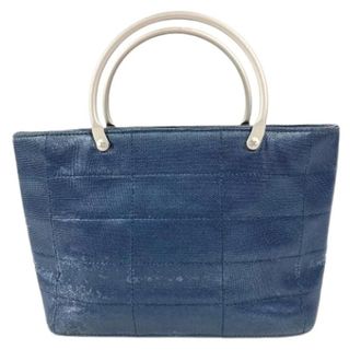 Chanel Sac &agrave; main Vintage en Nylon Pre-owned - Femme - Pre-owned - Bleu - Taille: ONE Size