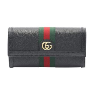 Gucci Pre-owned Vintage GG Marmont Long Wallet - Femme - Pre-owned - Noir - Taille: ONE Size