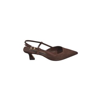 Stuart Weitzman Vinnie 50 Slingback Pump - - Shoes - Damen - Braun - 38 1/2 EU