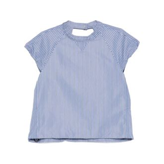 sacai Femme, Blouses et Chemises, Multicolore, Taille: 38 FR T-shirt &agrave; col rond ray&eacute;