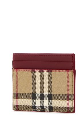 Burberry Vntgchkruby Polyurethane Polyester Cotton Portafogli Wallet