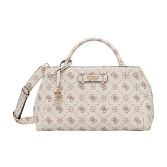 Guess Carrie Satchel - Femme - Sacs - Beige - Taille: ONE Size