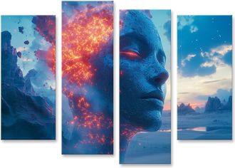 Islandburner Prime Bild auf Leinwand Erwachen der leuchtenden Wüstengöttin Bilder Wandbilder Poster