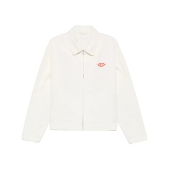 Kenzo Loves Zipped Coach Jacket - - Jackets - Herren - Wei&szlig; - XL