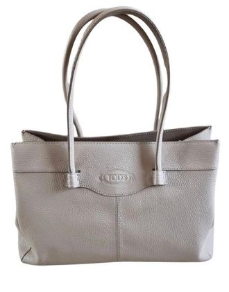 Tod's Pebbled Calf Leather Mocassino Bag